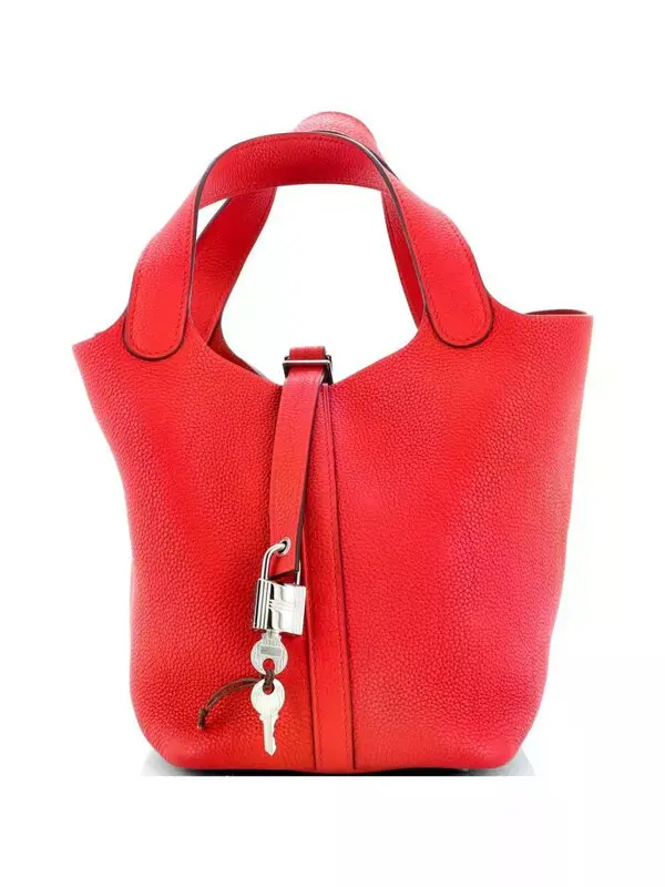 Hermès Picotin Lock Bag Maurice Pm Bucket Bag - Red