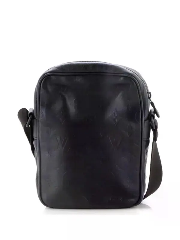 LOUIS VUITTON Monogram Shadow Leather Danube Pm Crossbody Bag - Black