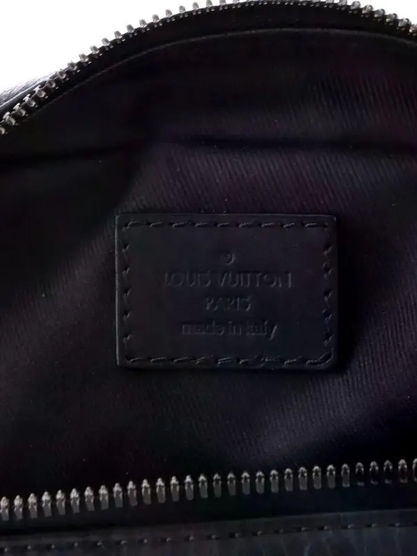 LOUIS VUITTON Monogram Shadow Leather Danube Pm Crossbody Bag - Black