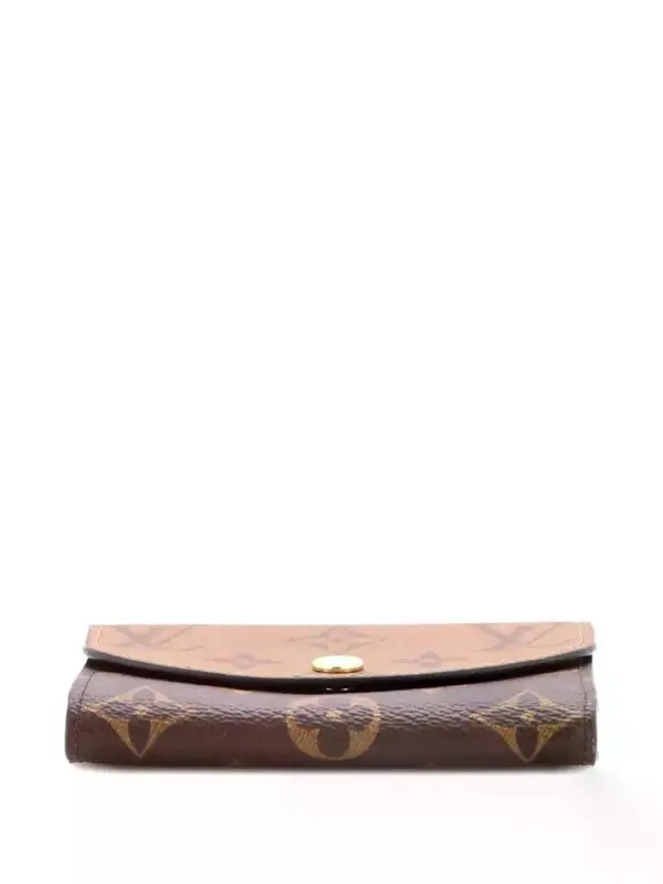 LOUIS VUITTON Rosalie Coin Purse Reverse Monogram Canvas Pouch - Brown