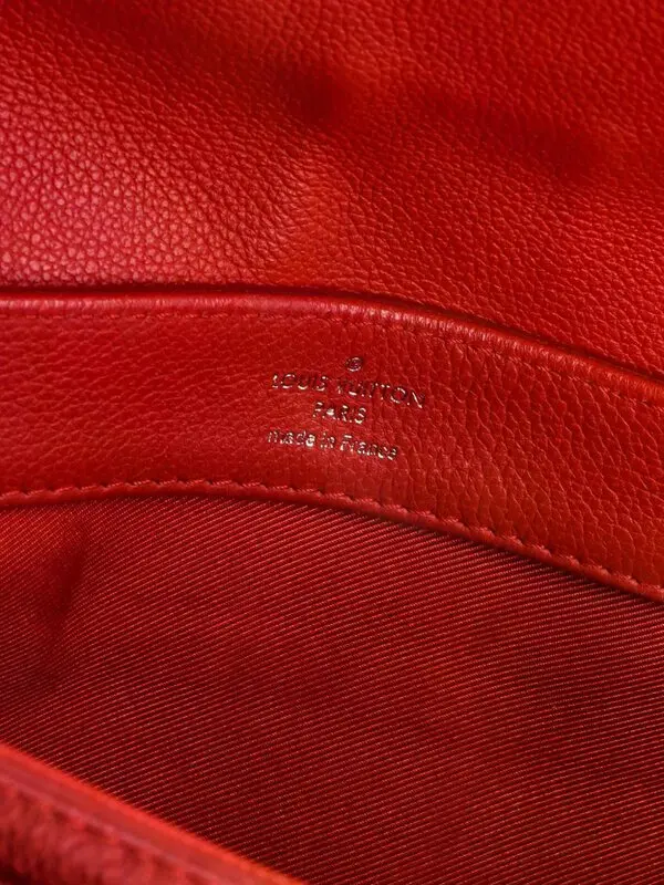 LOUIS VUITTON Lockme Ii Handbag Leather Bb Crossbody Bag - Red