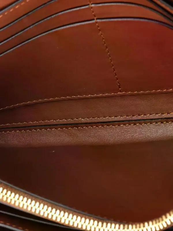 Burberry Icon Stripe E-canvas Wallet On Strap Crossbody Bag - Brown