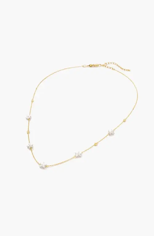 YOJ Gold Plated Flower Chain Necklace