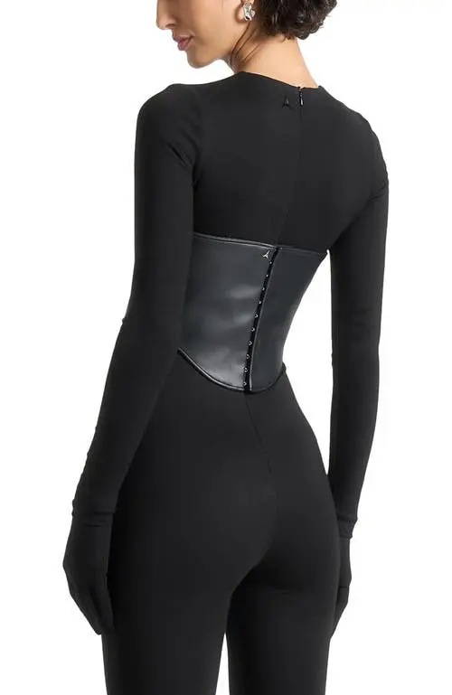 Manière De Voir Maniere De Voir Vegan Leather Corset Belt
