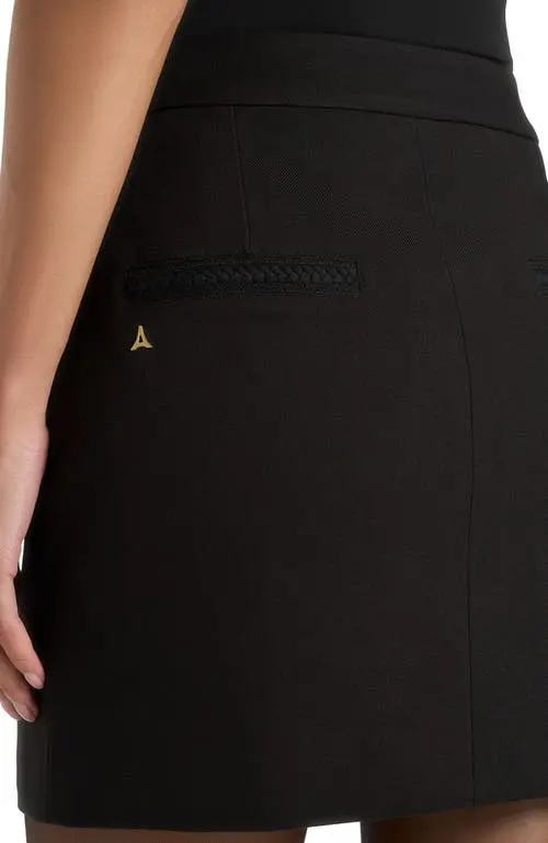 Manière De Voir Braided Trim Tailored Mini Skirt