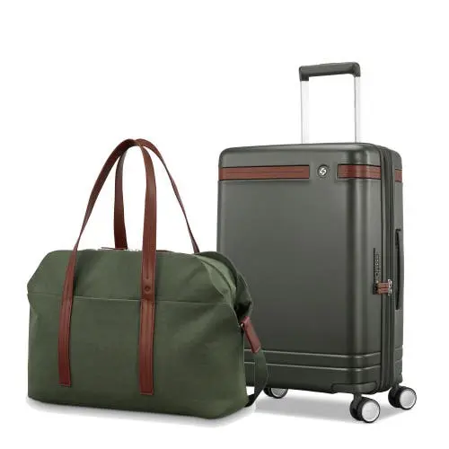 SAMSONITE Virtuosa 2-piece Luggage Set: Weekender And Carry-on - Pine Green