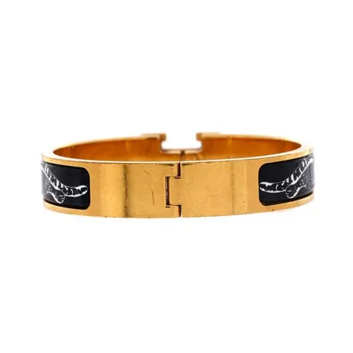 Hermès Clic H Bracelet Ed Enamel Extra Narrow - Print