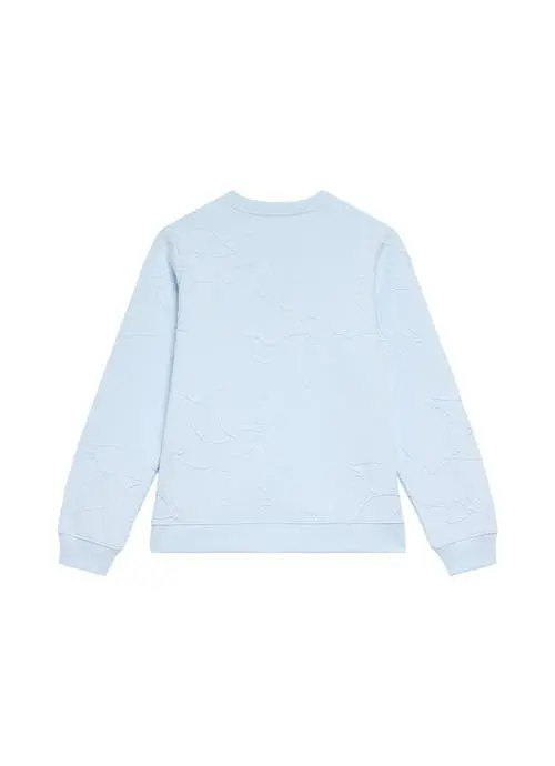 Mint Velvet Embroidered Crewneck Sweatshirt - Blue