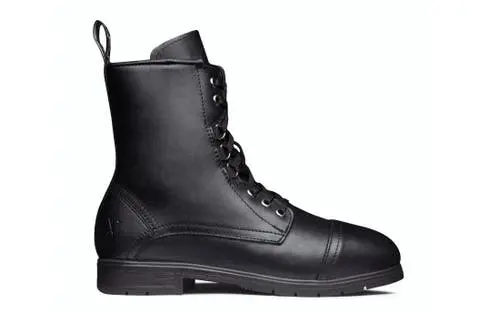 XENA WORKWEAR Spice Steel Toe Lace Up Zip Safety Boot - Black