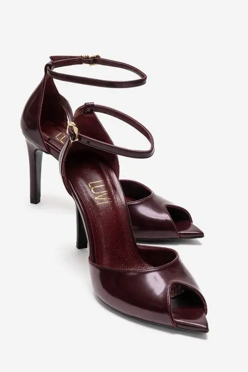 PROLOGUE SHOES Dona Stiletto Pump - Burgundy