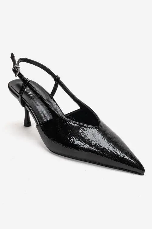 PROLOGUE SHOES Irena Pointed Toe Pump - Black