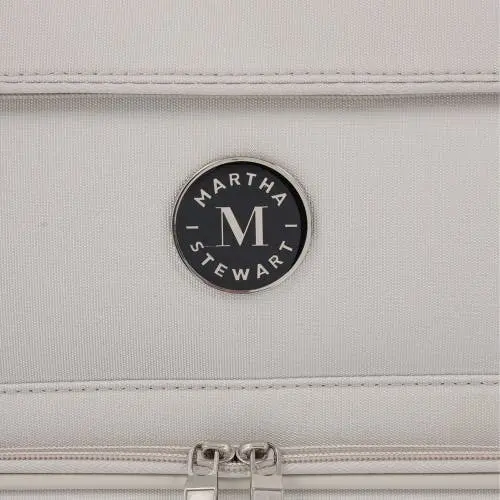 MARTHA STEWART 3-piece Softside Luggage Set With Spinner Wheels - Light Grey