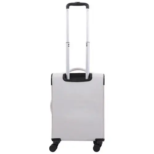 MARTHA STEWART Expandable Spinner Carry-on Luggage - Light Grey