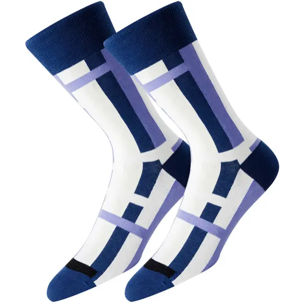 KARIOUK Crew Socks With Abstract Pattern - None