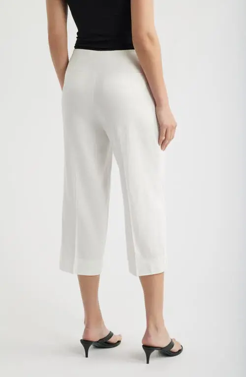 Theory Slit Capri Pants - Ivory