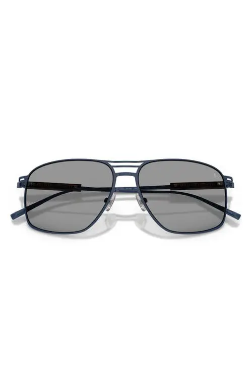 Brunello Cucinelli Titanium Rectangular Sunglasses