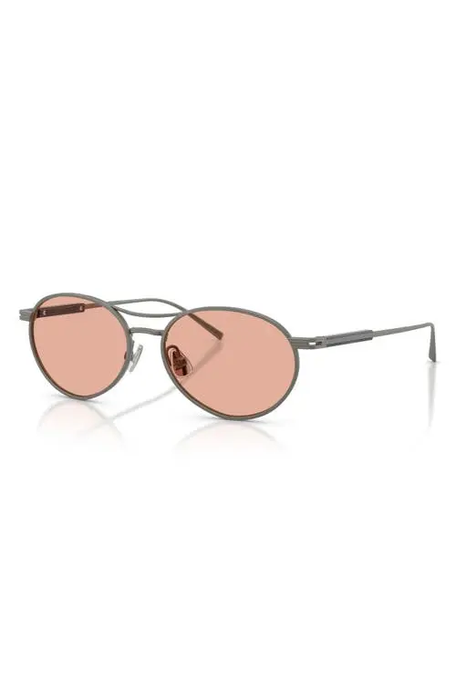 Brunello Cucinelli Oval Sunglasses - Pewter