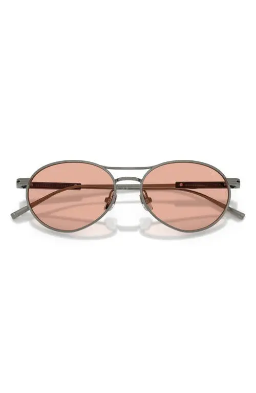 Brunello Cucinelli Oval Sunglasses - Pewter