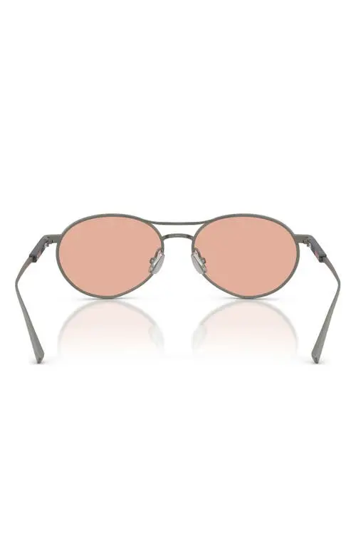 Brunello Cucinelli Oval Sunglasses - Pewter