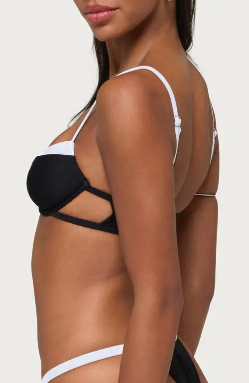 EDIKTED Atalia Underwire Cutout Bikini Top