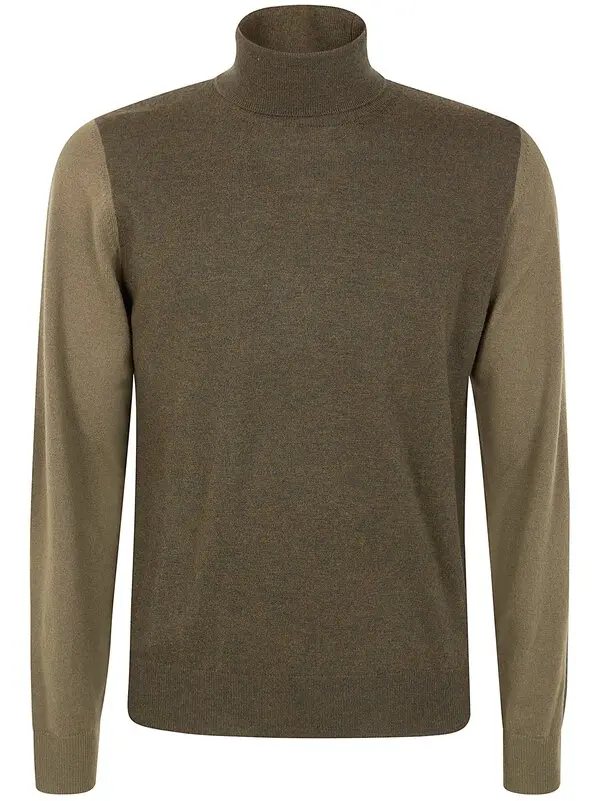 MAISON MARGIELA Wool Turtleneck Sweater - Green
