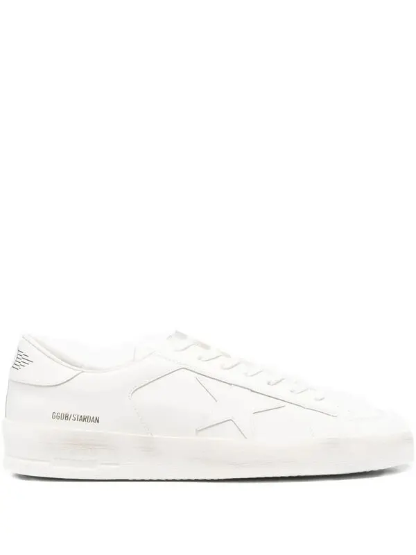 GOLDEN GOOSE Stardan Leather Trainers - White