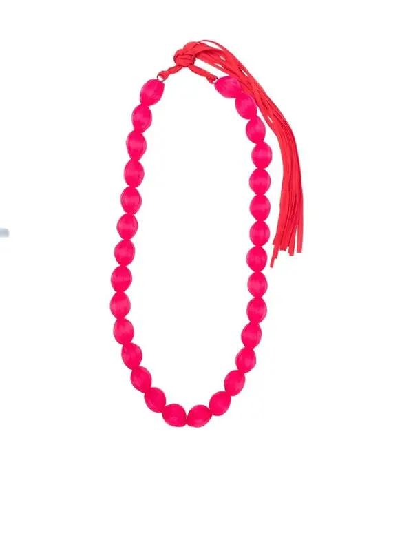 PLEATS PLEASE Shibori Necklace - Pink