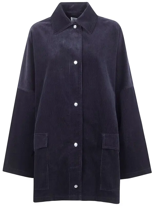TOTEME Corduroy Overshirt Jacket - Black