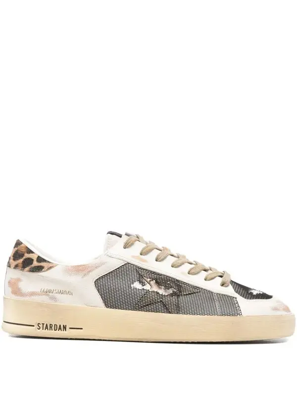 GOLDEN GOOSE Stardan Nappa Leather And Net Upper Sneakers - Beige