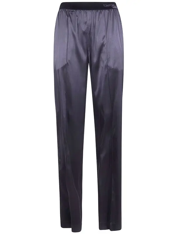 TOM FORD Stretch Silk Satin Pj Pants - Black