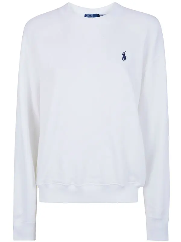 Polo Ralph Lauren Crewneck Sweatshirt With Logo - White