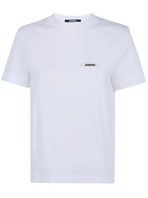 Jacquemus Le T-shirt Gros Grain Short Sleeve T-shirt - White