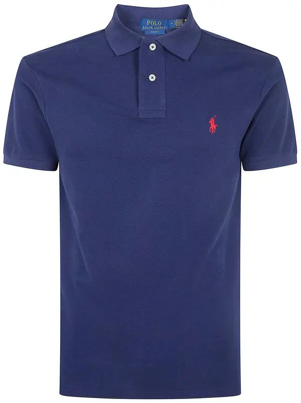 Polo Ralph Lauren Short Sleeves Knit Polo Shirt - Blue
