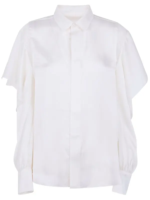 Sacai Satin X Chiffon Shirt