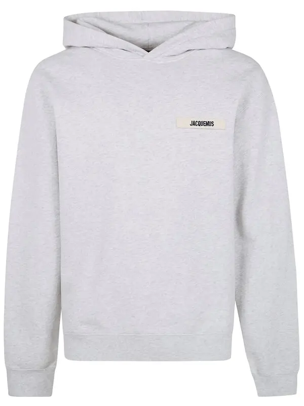 Jacquemus Le Hoodie Gros Grain Sweatshirt - Gray