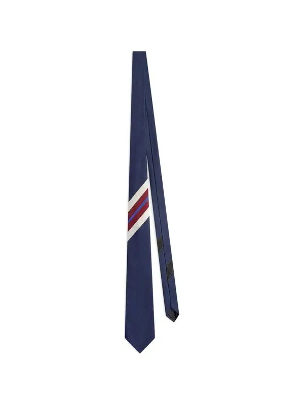 Dries Van Noten Silk Neck Tie - Blue