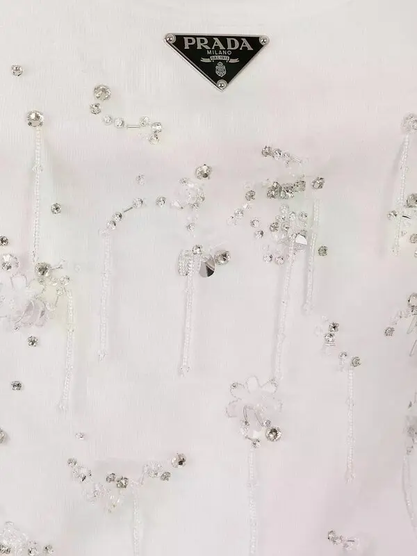 Prada Embellished Sleeveless Vest