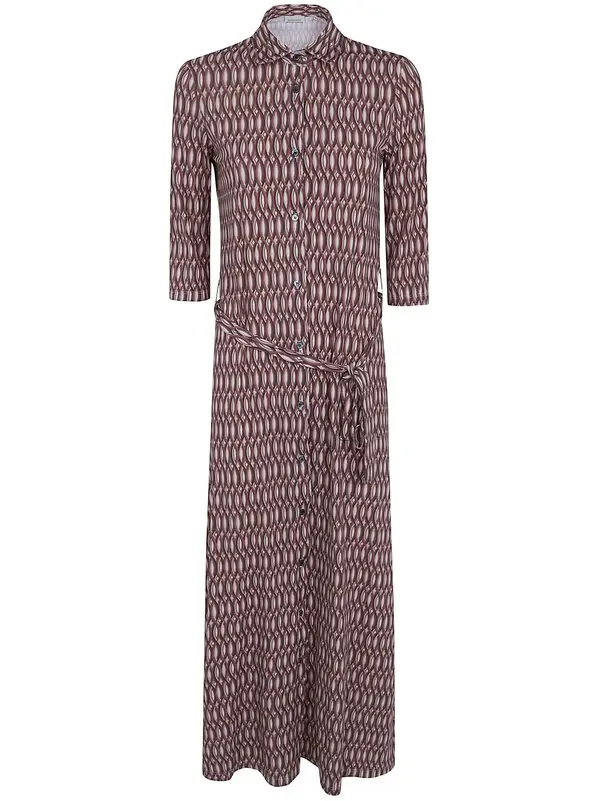 ARCHIVIO67 3/4 Sleeve Chemisier Dress