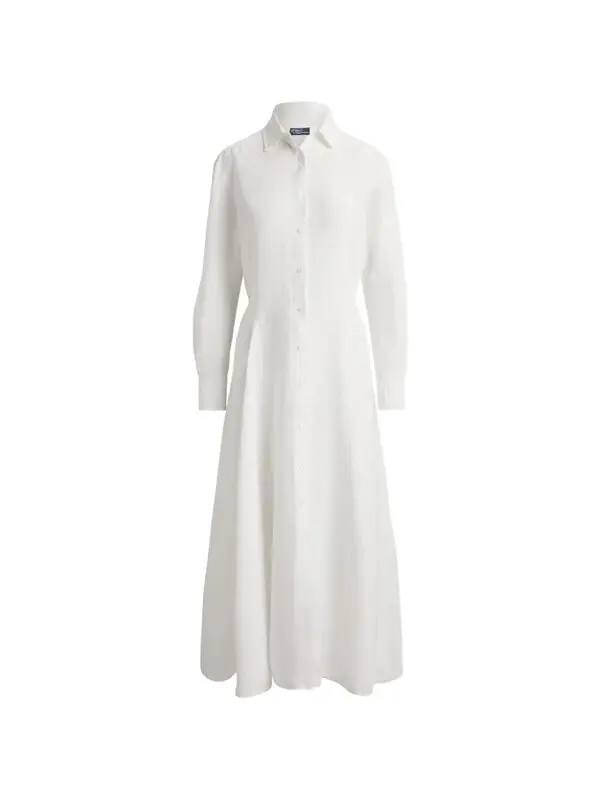 Polo Ralph Lauren Woven Wrap Midi Dress - White