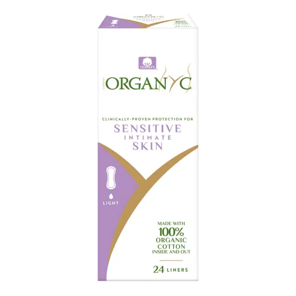 ORGANYC 100% Certified Organic Cotton Panty Liner, Flat - One-color