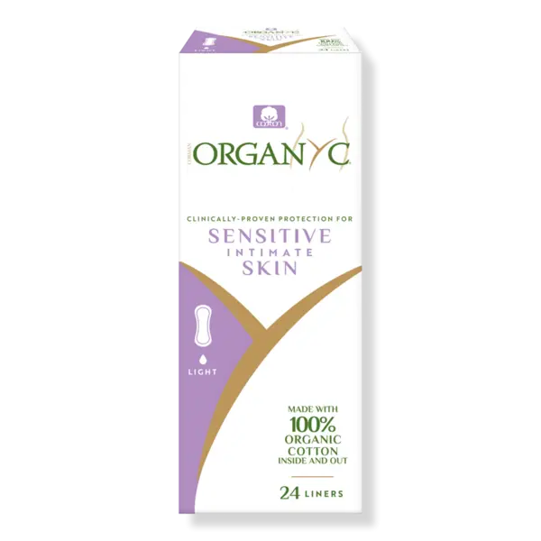 ORGANYC 100% Certified Organic Cotton Panty Liner, Flat - One-color