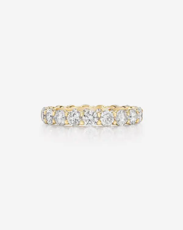 Ring Concierge Round Diamond Eternity Band In 14k Yellow Gold - One-color