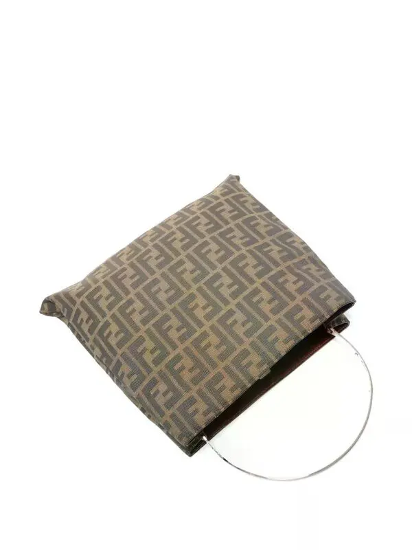 Fendi Zucca Pattern Metal-handle Bag