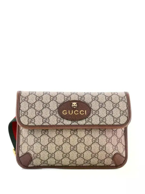 Gucci Neo Vintage Gg Coated Canvas Belt Bag - Brown