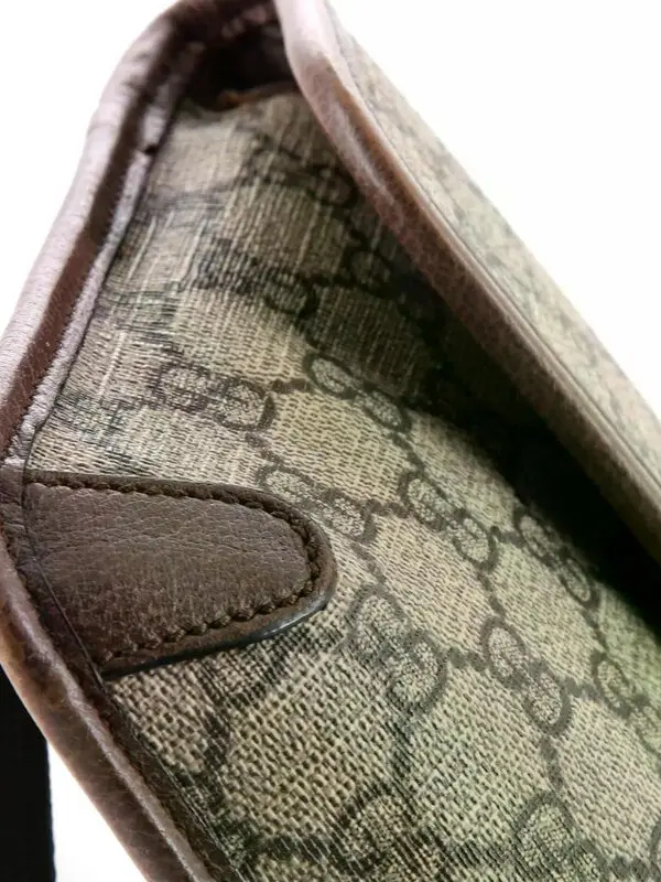 Gucci Neo Vintage Gg Coated Canvas Belt Bag - Brown