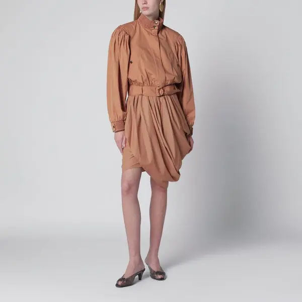Chloé Cotton Wrap Skirt - Brown