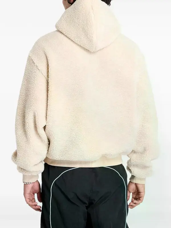 KARL KANI Logo Patch Borg Hoodie