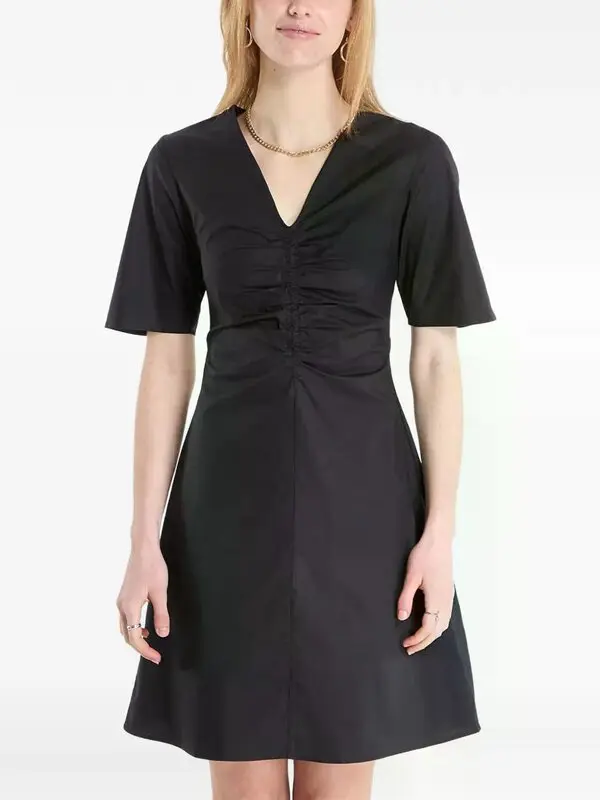 SAMSOE SAMSOE Sabrooke Mini Dress With V-neck And Ruched Detailing