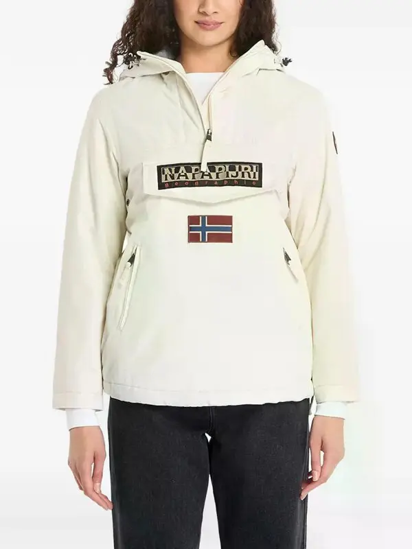 NAPAPIJRI Logo Patch Hooded Jacket