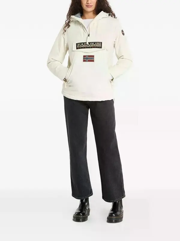 NAPAPIJRI Logo Patch Hooded Jacket